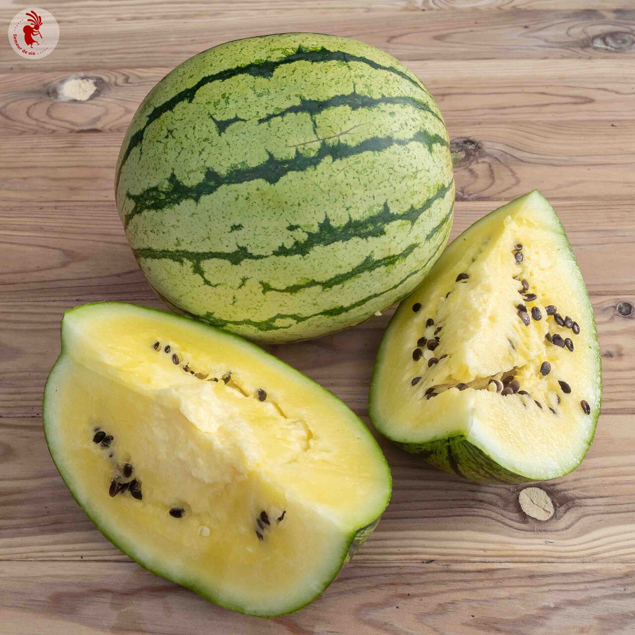 Heirloom Early Moon Beam Watermelons Organic Seeds