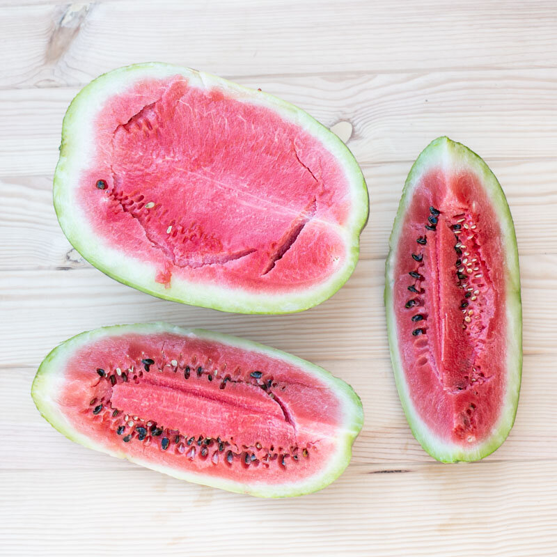 Heirloom Klondike Blue Ribbon Stripe Watermelons Organic Seeds ...