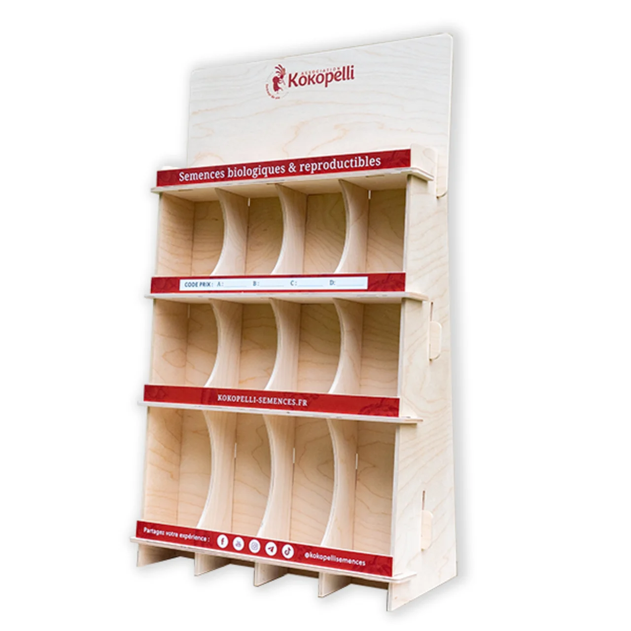 Reseller Offers - Wooden counter display | Association Kokopelli